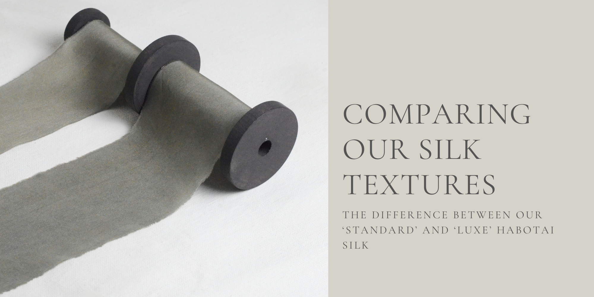 Comparing our silk textures: The difference between our 'Standard' and ...
