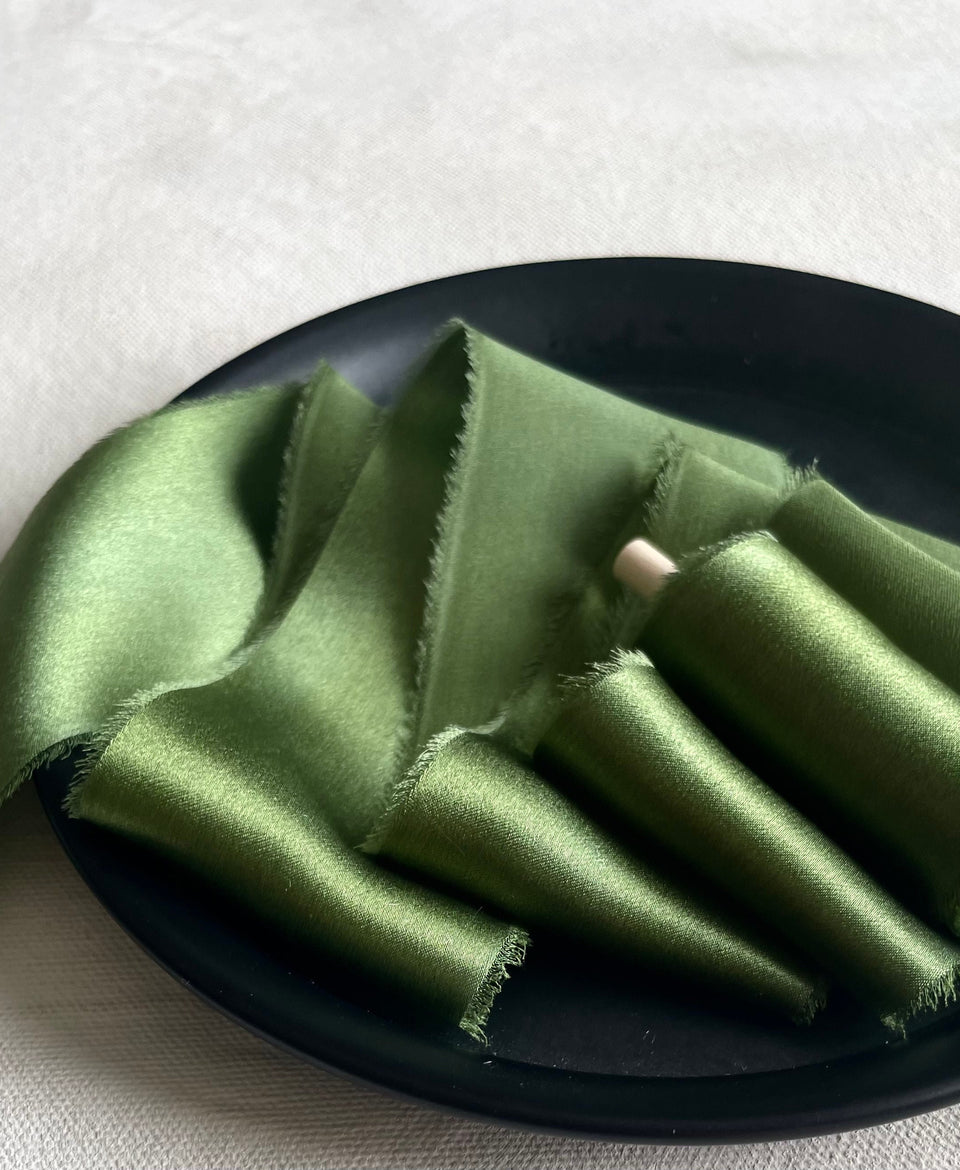 Naturally Hand Dyed Silk Ribbons for Weddings – The Silk Studio